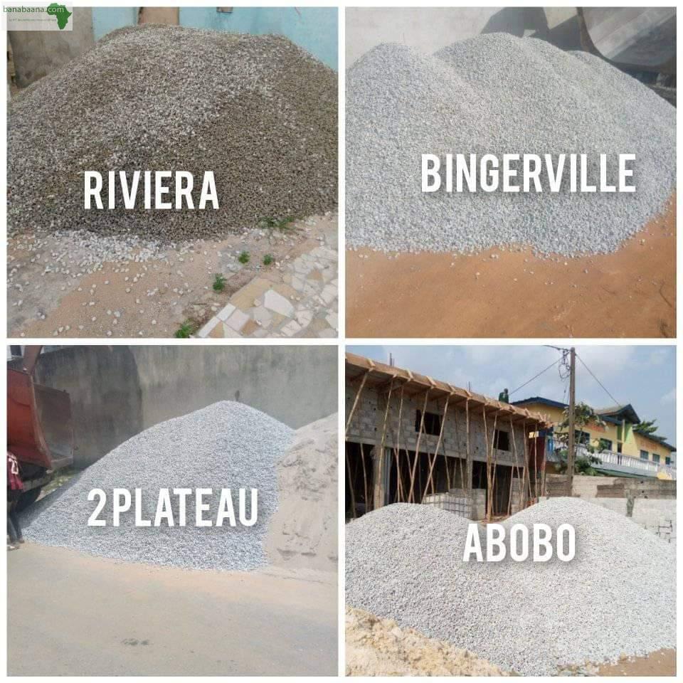 Matériel de construction VENTE DE GRAVIER ET CIMENT Abidjan - Banabaana