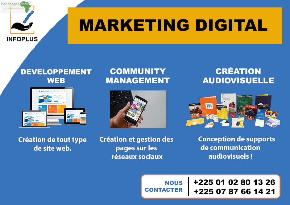 Prestations de services Création de site web & Services digitaux ...